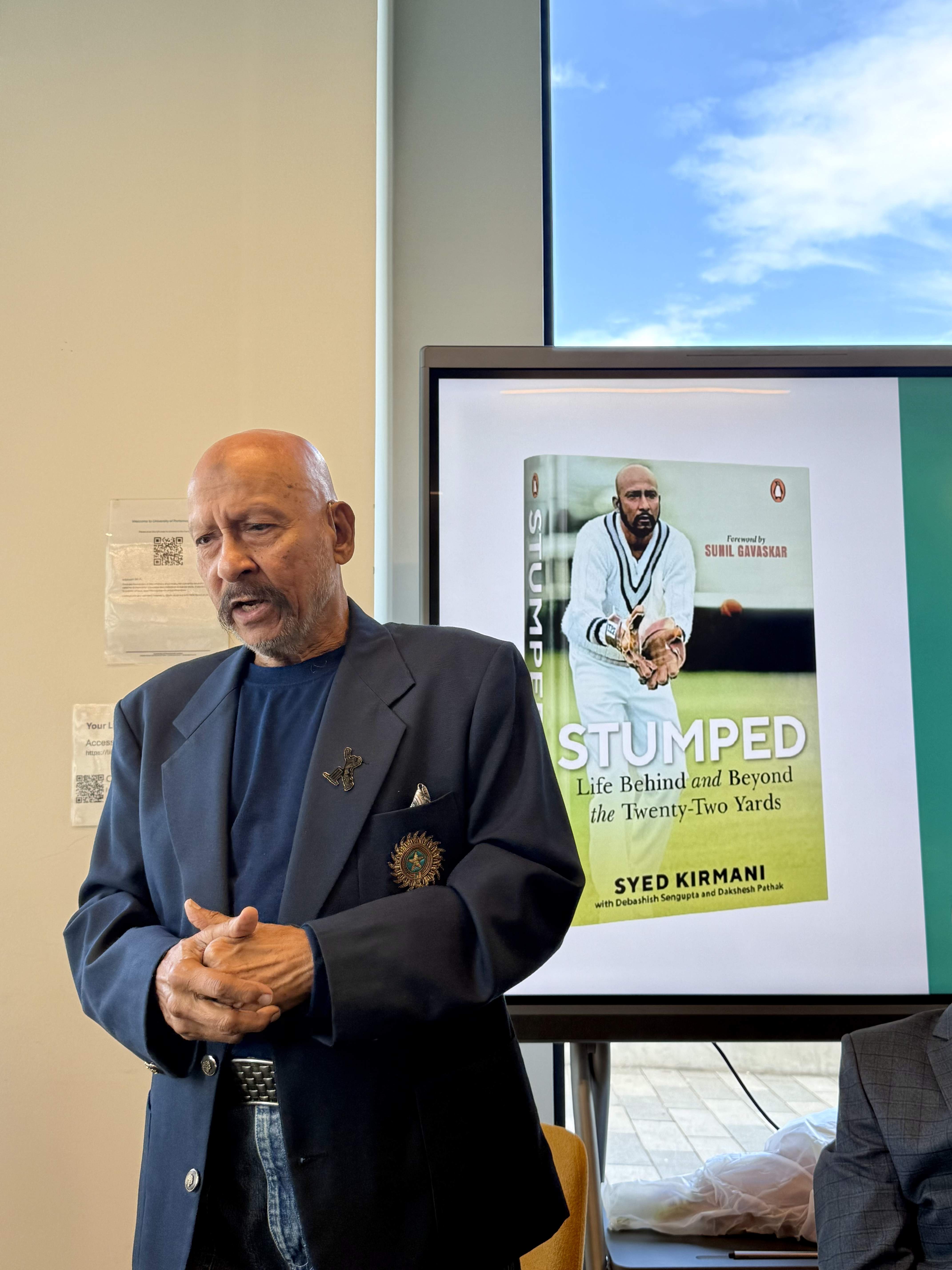 Cricket Legend Syed Kirmani Visits London Campus for Book Launch ...